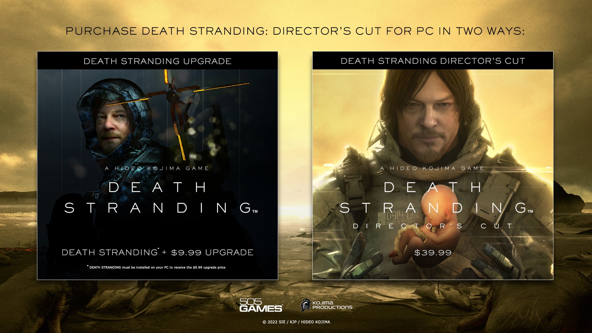 DEATH STRANDING DIRECTOR'S CUTがPCに | Kojima Productions